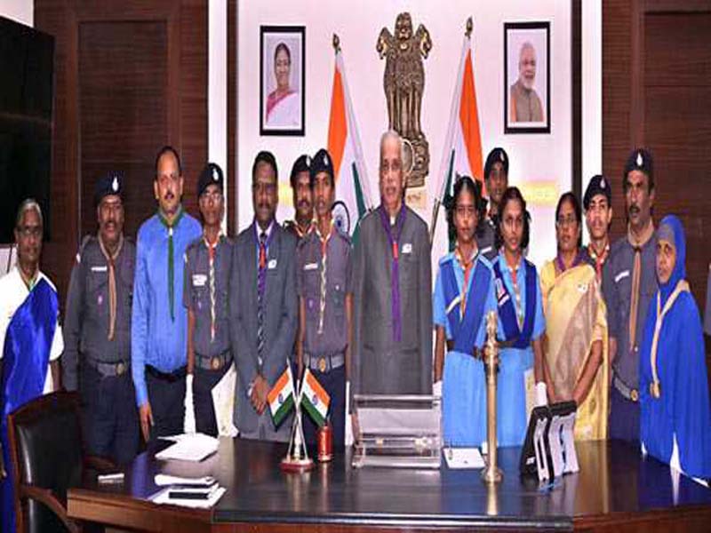 Bharat Scouts & Guides celebrated their 74th Foundation Day at AP Raj ...