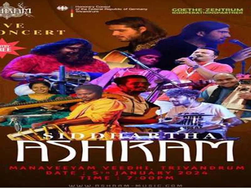 Ashram, an Indian-Austrian band, is scheduled to perform live in Kerala.