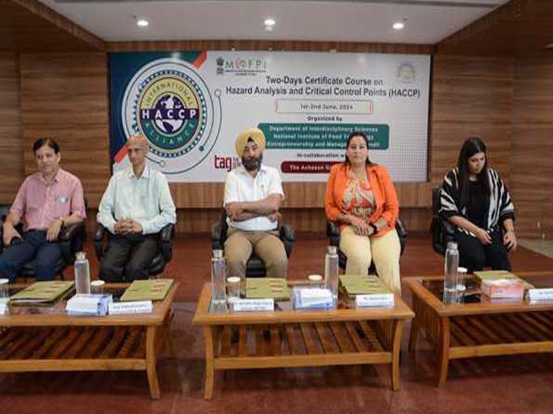 On World Food Safety Day, NIFTEM-K offers a two-day course for HACCP ...